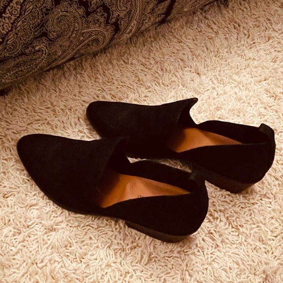Lucky Brand | Shoes | Lucky Brand Mahzan Black Suede Flat 85 M | Poshmark